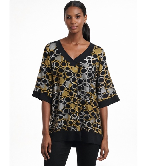 Clara Sun Woo | Tops | Clara Sun Woo Metallic Tunic Top Mini Dress Size ...